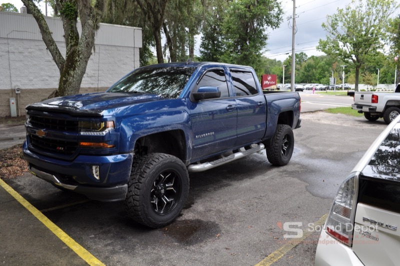 Gainesville Client Upgrades Chevy Silverado Stereo System With a Subwoofer